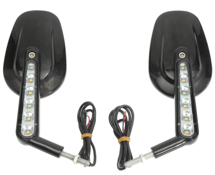 DarkSide - LED Muscle Style Mirrors – DarkSide Custom Harleys